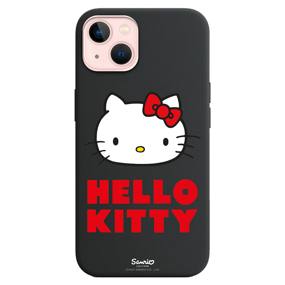 Funda Negra Oficial Hello Kitty Logo
